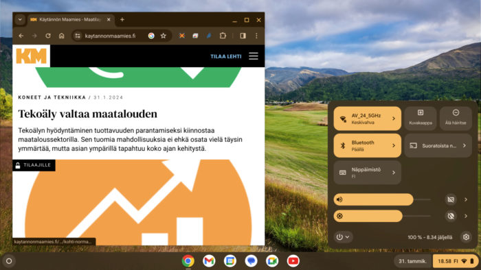 KM kokeilee: Uutta virtaa vanhaan koneeseen - Käytännön Maamies